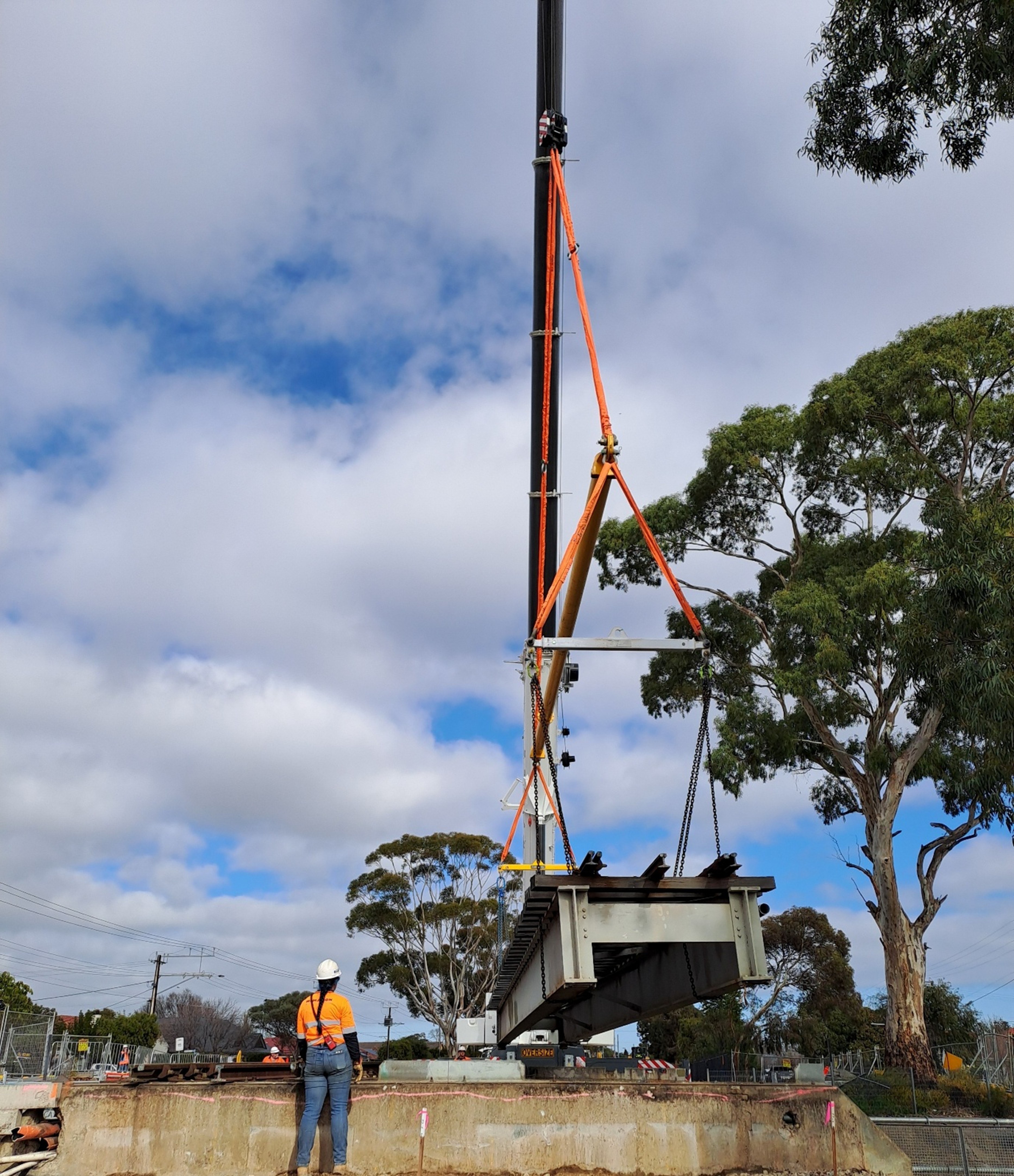 Works progressing with the… | Tram Grade Separation Projects Alliance