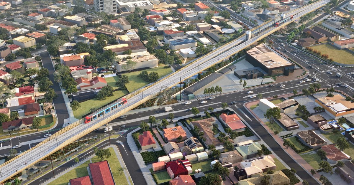 Temporary major road… | Tram Grade Separation Projects Alliance